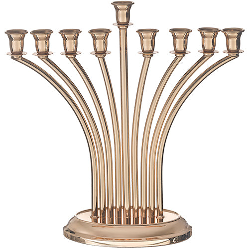 Metal Rose Gold Menorah – Mitzvahland.com